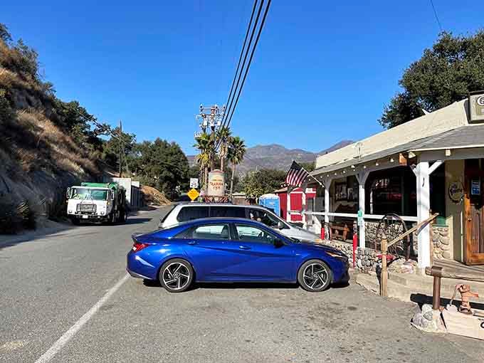 This classic general store facade promises old-fashioned hospitality and the kind of meals that make road trips worthwhile.