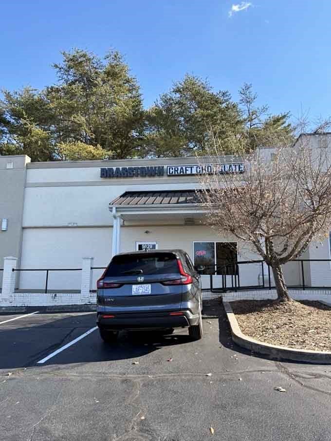 Pull right up to this unassuming spot where craft chocolate makers transform humble cocoa beans into pure magic.