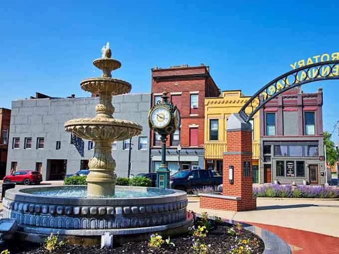 That ornate fountain anchors a square where time slows down and community events bring everyone together under the stars.