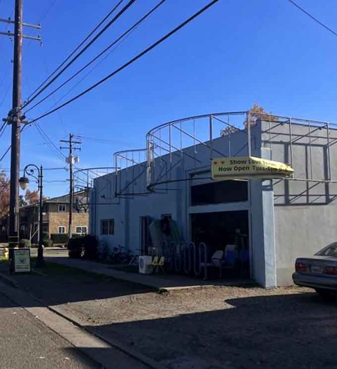 That industrial architecture with its metal framework looks like it could tell a thousand stories.
