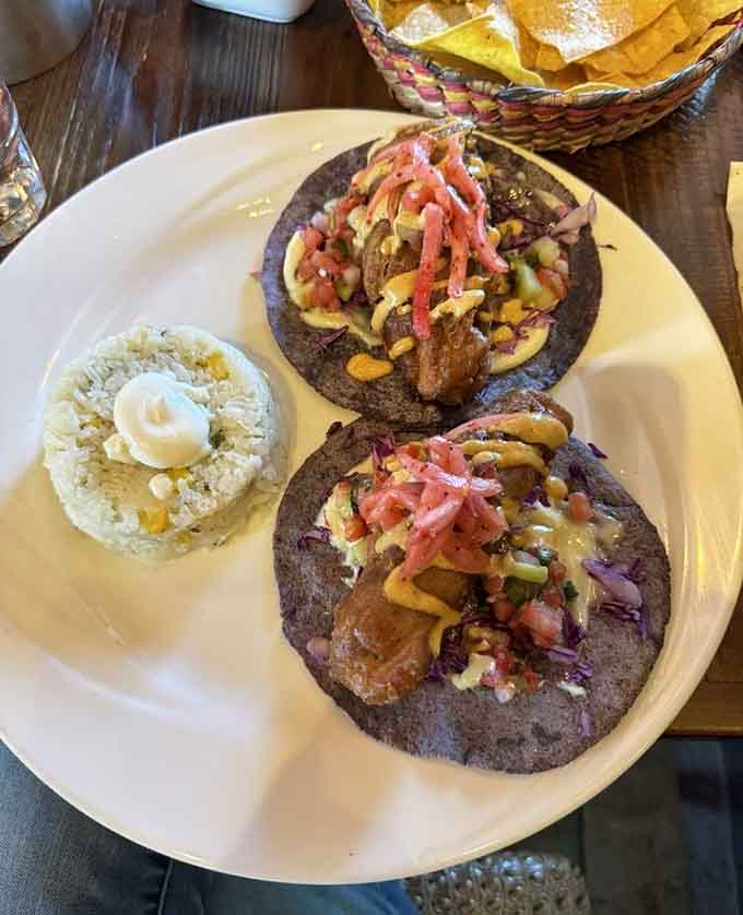 Those striking colored tortillas aren't just Instagram bait, they're a delicious twist on tradition with personality.