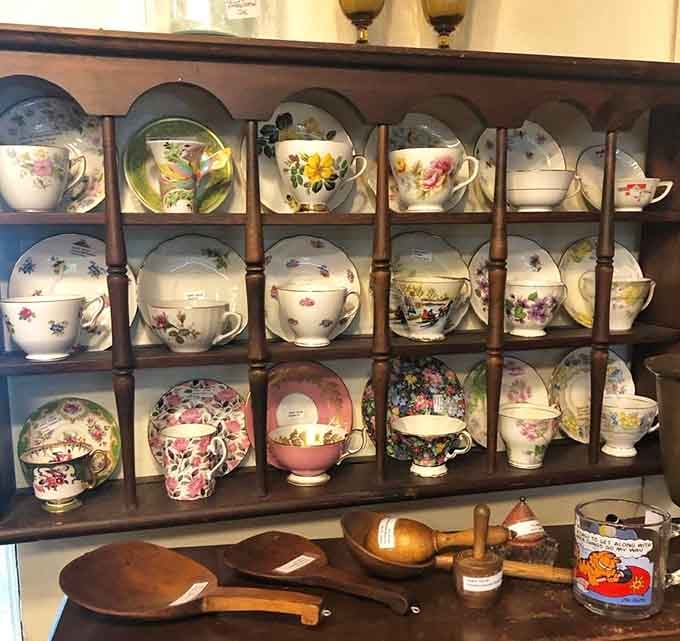 Delicate teacups that survived decades without a dishwasher, proving our ancestors knew something about quality we've forgotten.