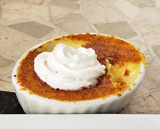 Cr&egrave;me br&ucirc;l&eacute;e so perfect it could make a French chef weep tears of joy into their espresso cup.