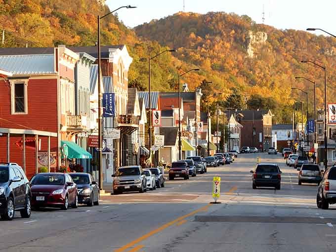Autumn paints Alma's main drag in colors that make you forgive Wisconsin for every brutal winter you've endured.