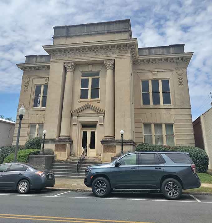 The Carnegie Library building proves Andrew Carnegie had excellent taste in architecture and community investment back then.