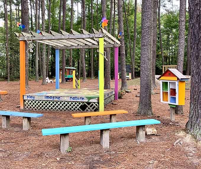 Where imagination meets nature in a riot of color that makes regular playgrounds look downright boring.