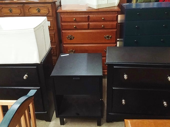 From sleek modern nightstands to vintage wooden dressers, this furniture section offers more style options than a home makeover show.