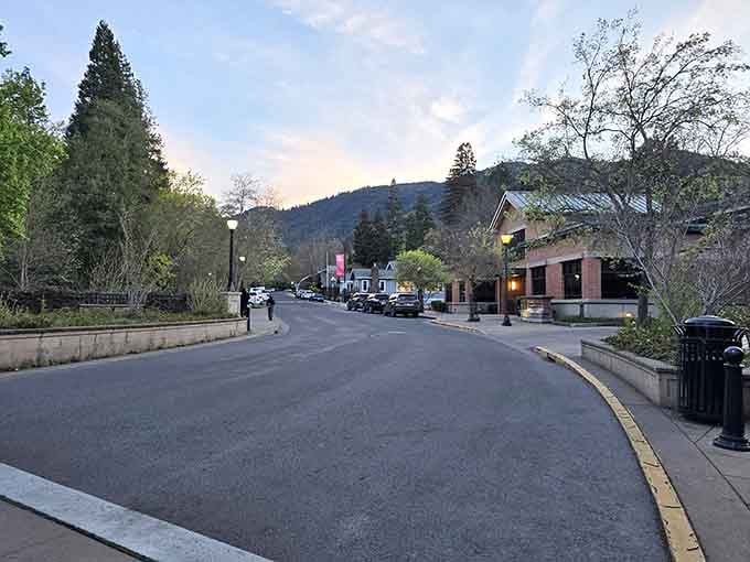 Mountain views frame downtown streets where culture and nature shake hands like old friends reuniting.
