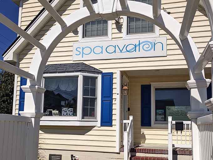 Coastal pampering awaits behind those blue shutters, where stress goes to retire permanently from your life.