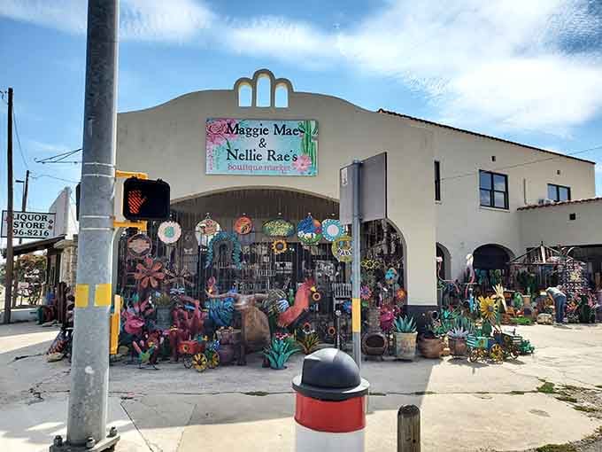 Colorful folk art explodes from this boutique's facade like a fiesta decided to become a permanent resident.
