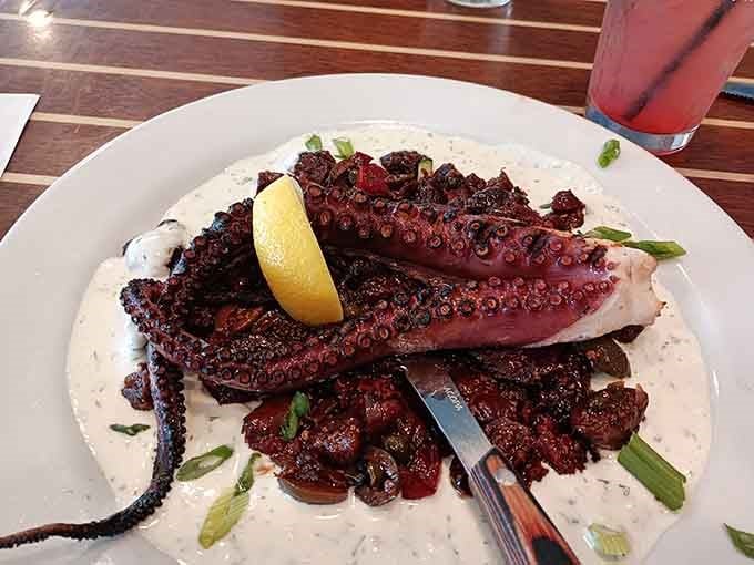 Charred octopus this tender and beautiful proves that adventure eating absolutely pays off in delicious dividends.