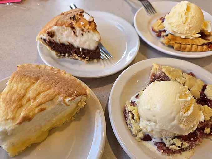 A quartet of pie perfection that'll have you planning your next visit before you've finished your first slice.
