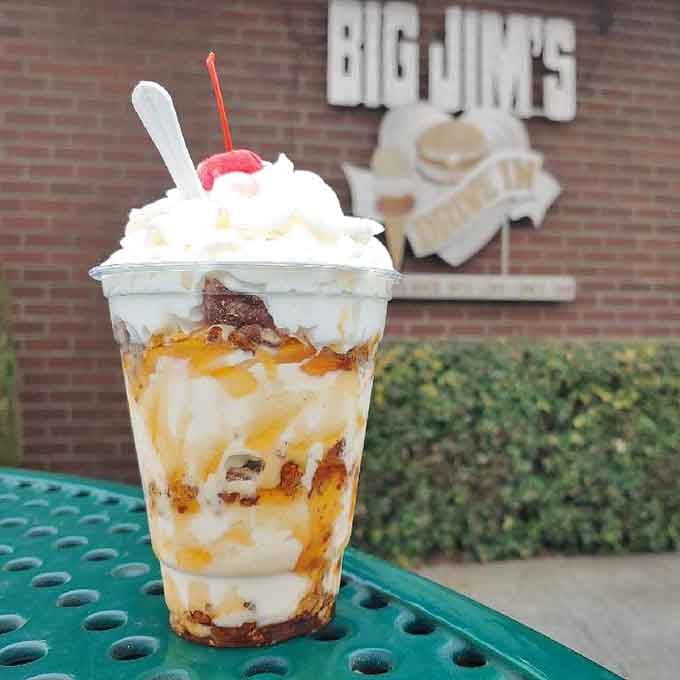 Hot honey meets ice cream in a sundae that's basically summer vacation in a cup.