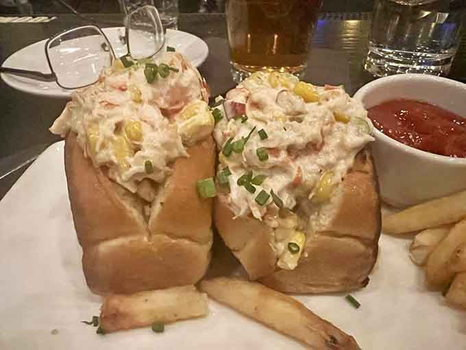 Lobster rolls stuffed to bursting with sweet meat make you forget you're nowhere near New England's rocky shores.