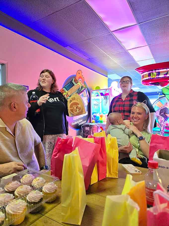 Birthday parties here mean actual human interaction instead of kids staring at separate screens, a revolutionary concept these days.