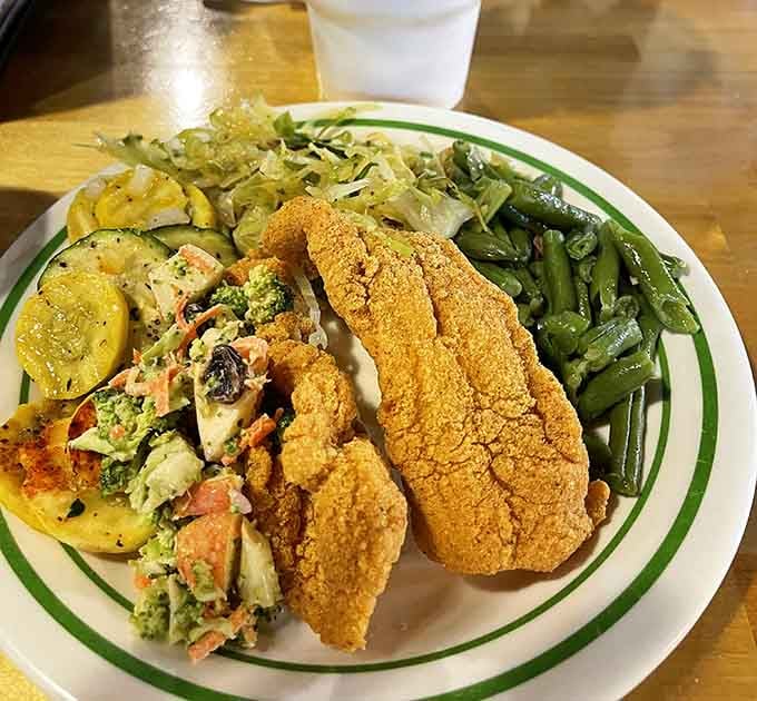 Golden fried fish that proves coastal Texas knows exactly what to do with fresh catch and hot oil.
