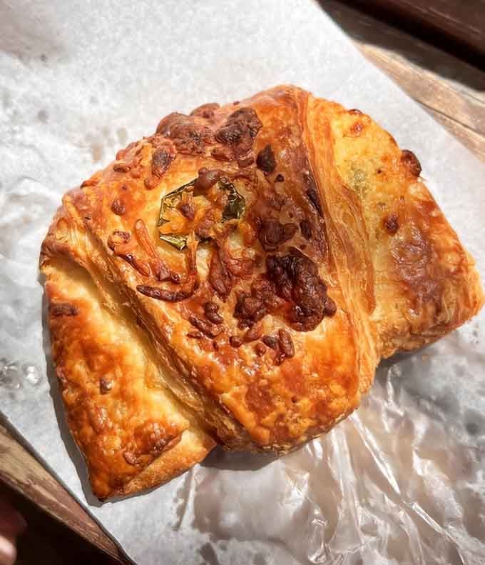 A jalape&ntilde;o cheese croissant that's flaky, buttery, and just spicy enough to wake up your taste buds.