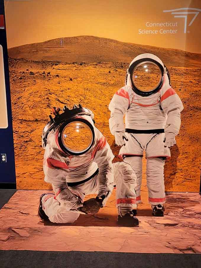 One small step for visitors, one giant photo op for Connecticut&mdash;Mars has never felt so accessible.