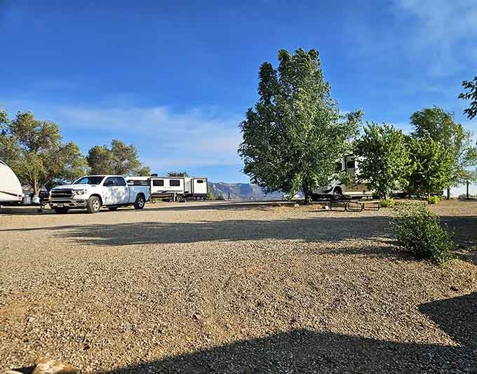 RV sites with mountain views that cost less than a single night in most Colorado resort parking lots.