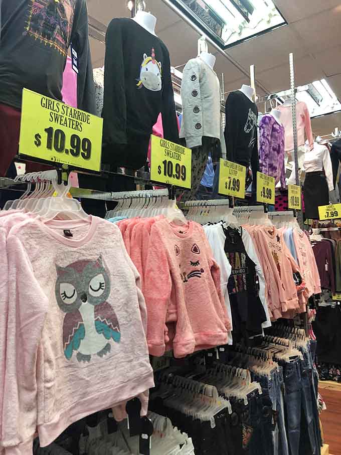 Kids' clothing that's actually affordable enough to replace when they inevitably outgrow it three weeks after purchase.