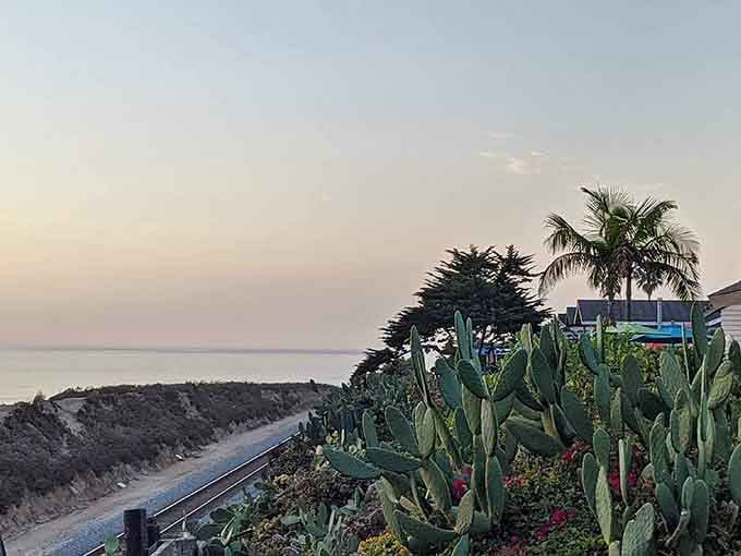 Sunset pastels that would make a painter weep, and it's just another Tuesday in Del Mar.