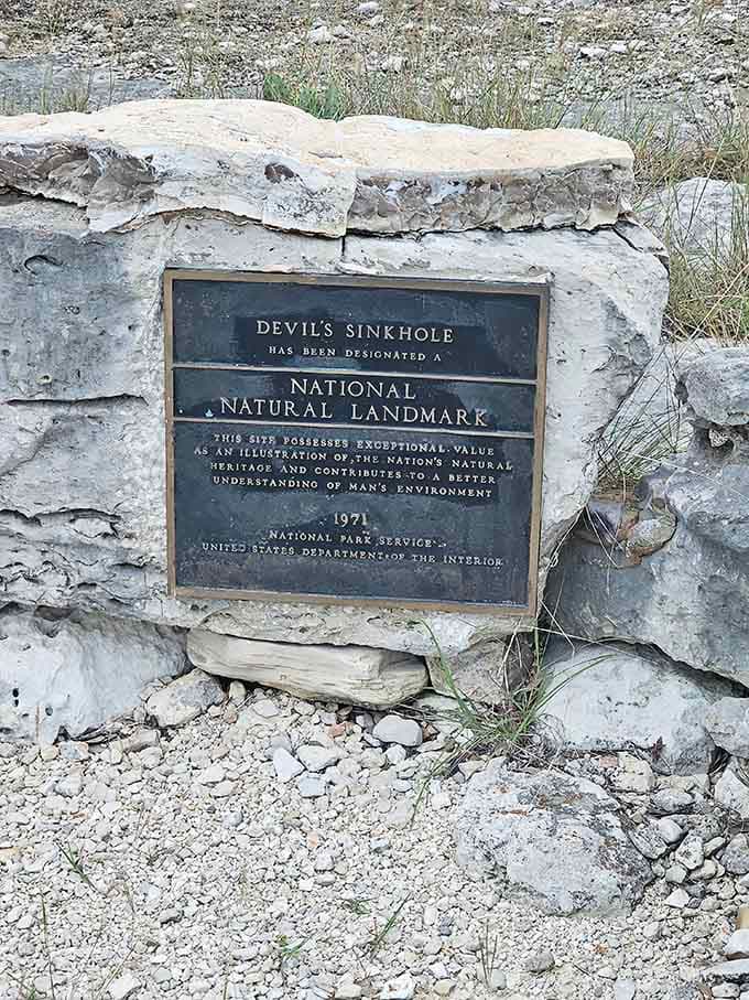 When your hole in the ground gets designated a National Natural Landmark, you know you've really made it big.