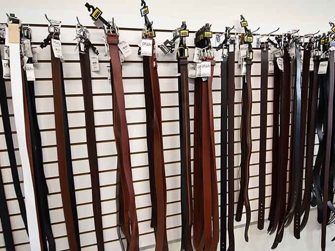 Belts line up like soldiers at attention, ready to cinch any outfit together at prices that won't pinch.