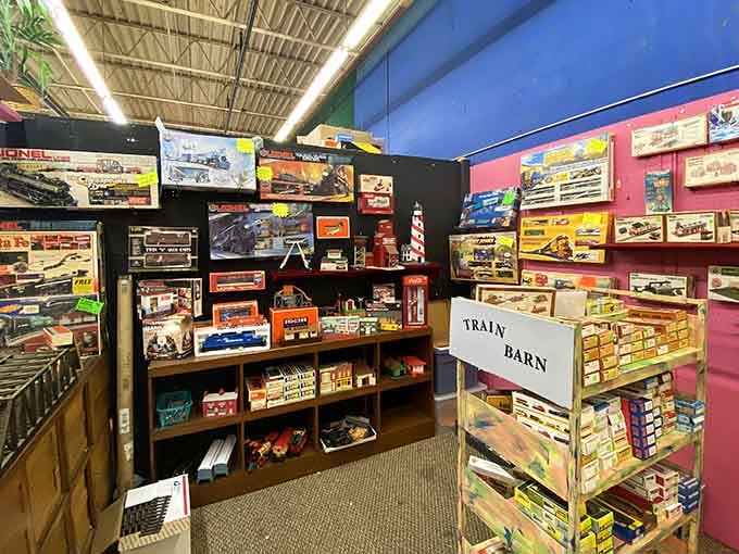 Model train enthusiasts, prepare to lose track of time in this miniature locomotive wonderland called the Train Barn.