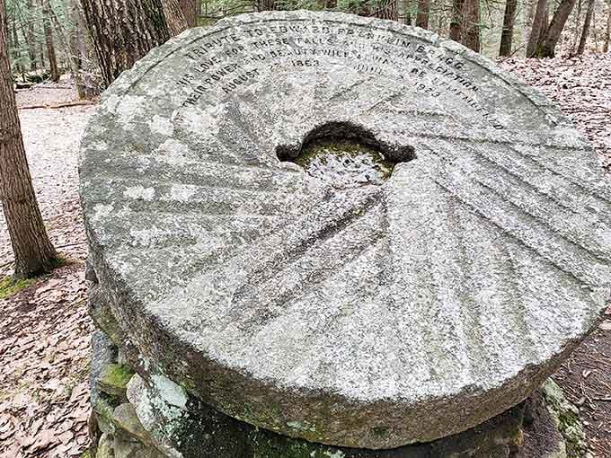 This historic millstone has witnessed centuries of water flowing past, outlasting every smartphone ever made.