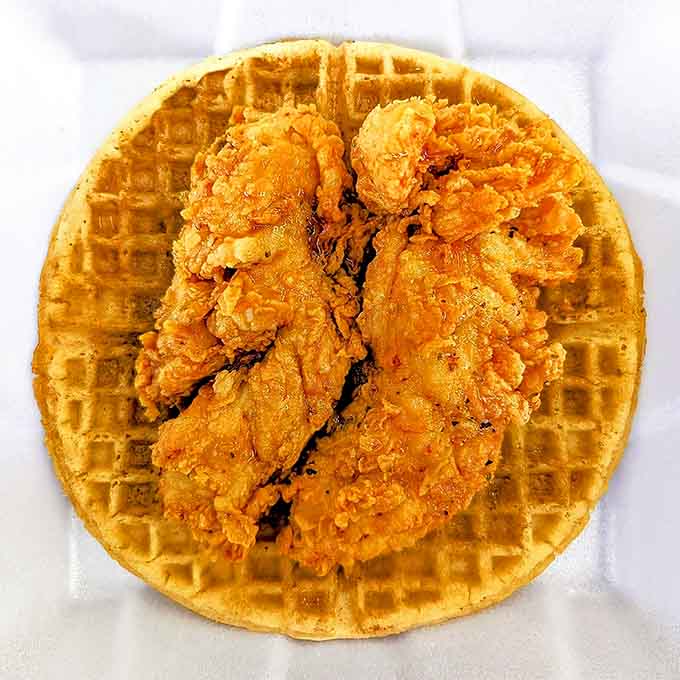 The sweet-and-savory dream team that proves breakfast food works perfectly well at any hour of the day.