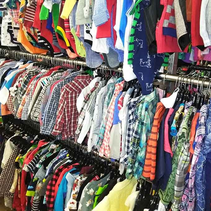 Kids' clothes in every color imaginable, because growing children shouldn't require a second mortgage to dress properly.