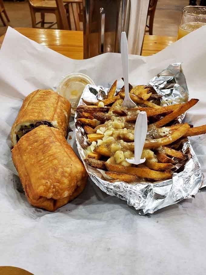 The Khal Drogo comes with poutine fries that would make any warrior put down their sword.