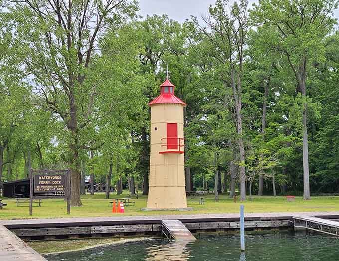 This charming lighthouse at the ferry dock has been guiding boats home longer than most of us have been alive.