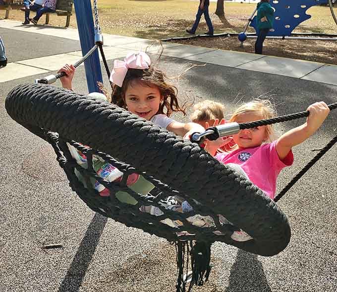 Nothing beats watching kids share genuine fun on unique playground equipment designed for cooperative play and giggles.