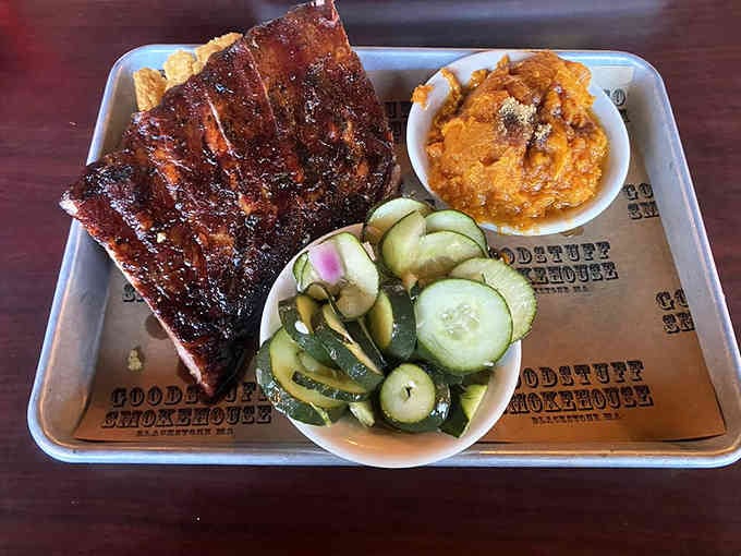 That bark on those ribs tells you everything about the hours of patient smoking that went down.