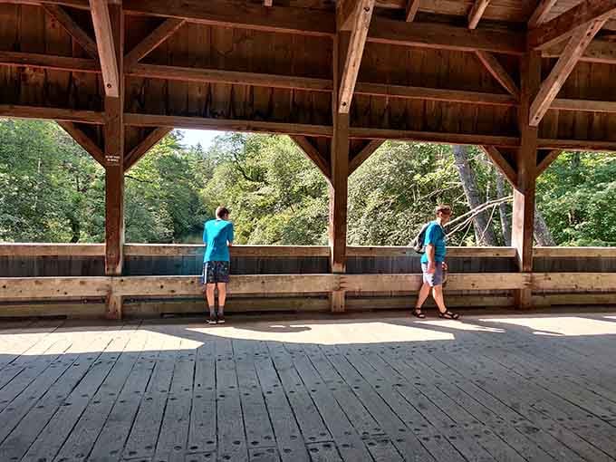 Young explorers discovering that sometimes the best adventures don't require WiFi or charging cables at all.