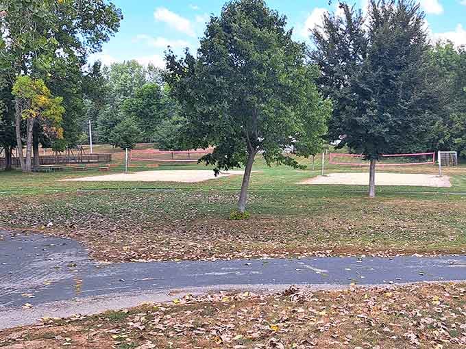 Covered Bridge Park offers plenty of green space for picnics, kite-flying, and general outdoor shenanigans.