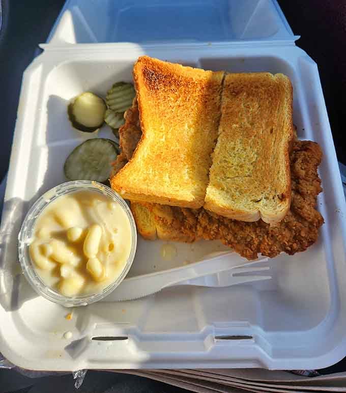 That golden pork tenderloin with Texas toast and mac and cheese is Indiana comfort food at its finest.