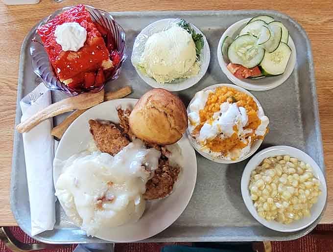 When you can't decide between savory and sweet, just get both and call it a balanced meal.