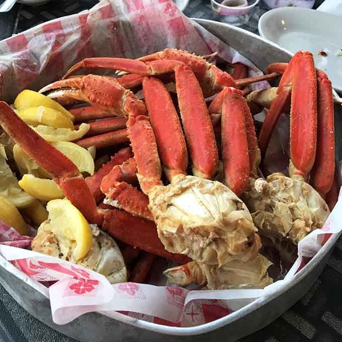 Sweet, succulent crab legs piled high with lemon wedges are nature's way of saying "slow down and savor."