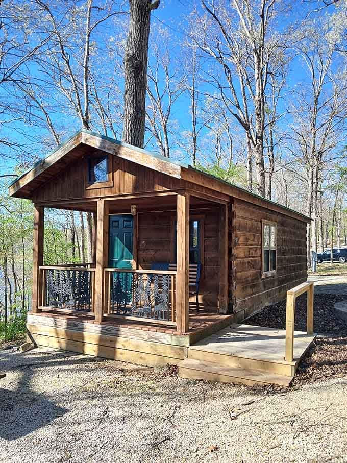 These cozy cabins offer the perfect compromise between roughing it and admitting you really like indoor plumbing.