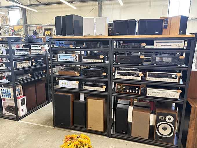 Vintage audio equipment for folks who remember when music came with actual knobs and dials to turn.