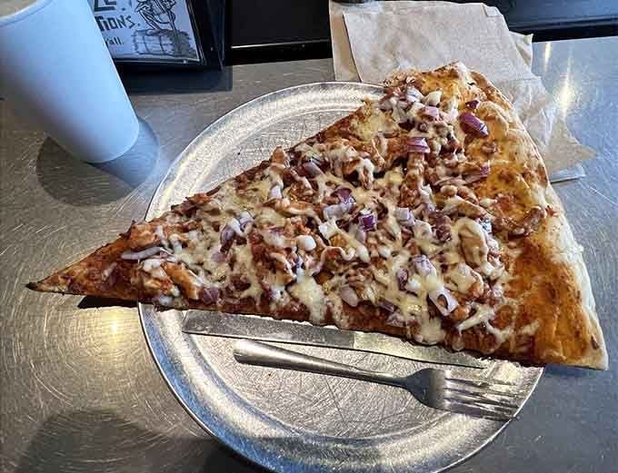 Down-home comfort meets Italian tradition in a slice that requires both hands and possibly a forklift.