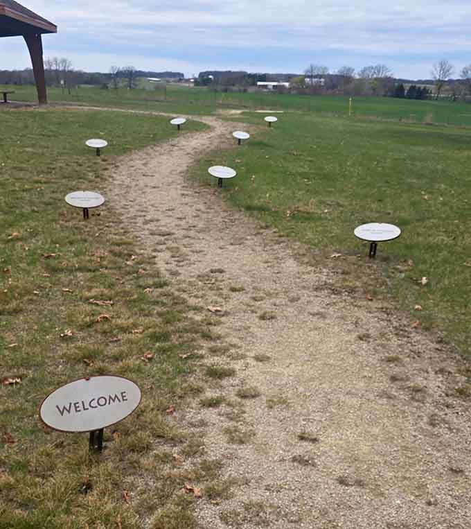 The path ahead promises discovery around every bend, with interpretive markers guiding your journey through prehistoric Wisconsin.