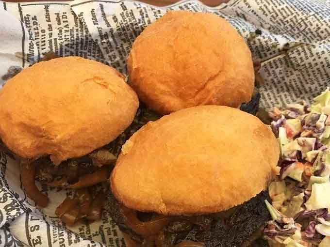 Three sliders lined up like the world's most delicious bowling pins, ready to knock your hunger right out of the park.