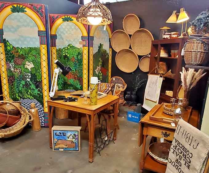 Those tropical panels aren't a vacation ad, they're your next conversation-starting room dividers waiting to come home.