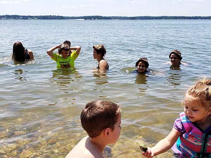 Nothing beats watching kids discover that Kentucky has real beaches, complete with actual swimming and everything their parents promised.