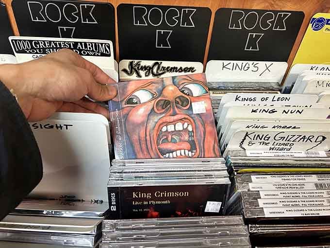 King Crimson's screaming face still has the power to stop you mid-browse, just like it did back in '69.