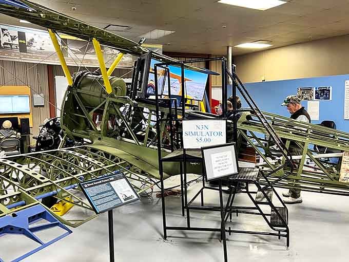 Climb into this simulator and discover why pilots needed nerves of steel and reflexes like lightning.