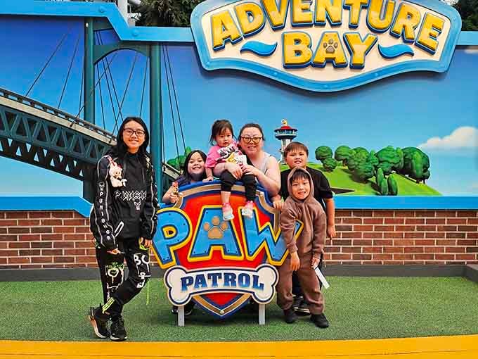 Adventure Bay brings Paw Patrol to life, proving that cartoon dogs translate surprisingly well into three-dimensional photo opportunities.